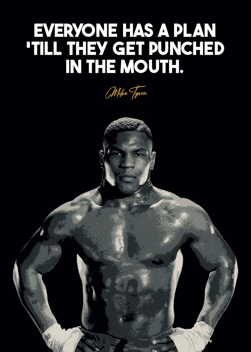 'Mike Tyson ' Poster, picture, metal print, paint by Sahlan | Displate