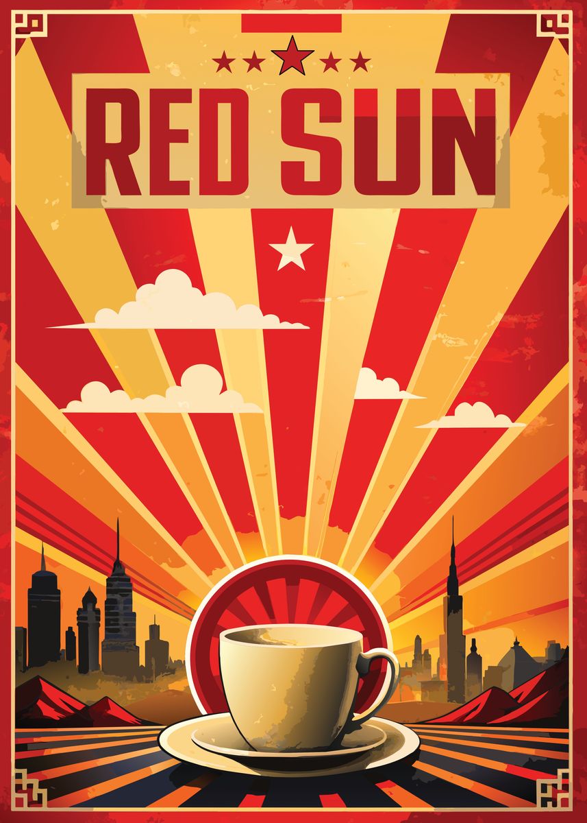 'Coffee Propaganda' Poster, picture, metal print, paint by Fireabend ...