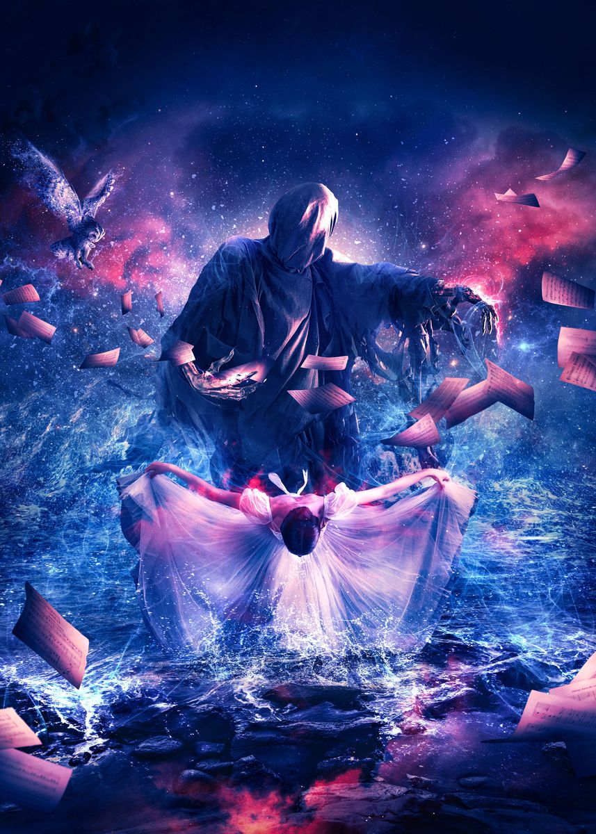 'The Ghost ' Poster, picture, metal print, paint by Aron Visuals | Displate