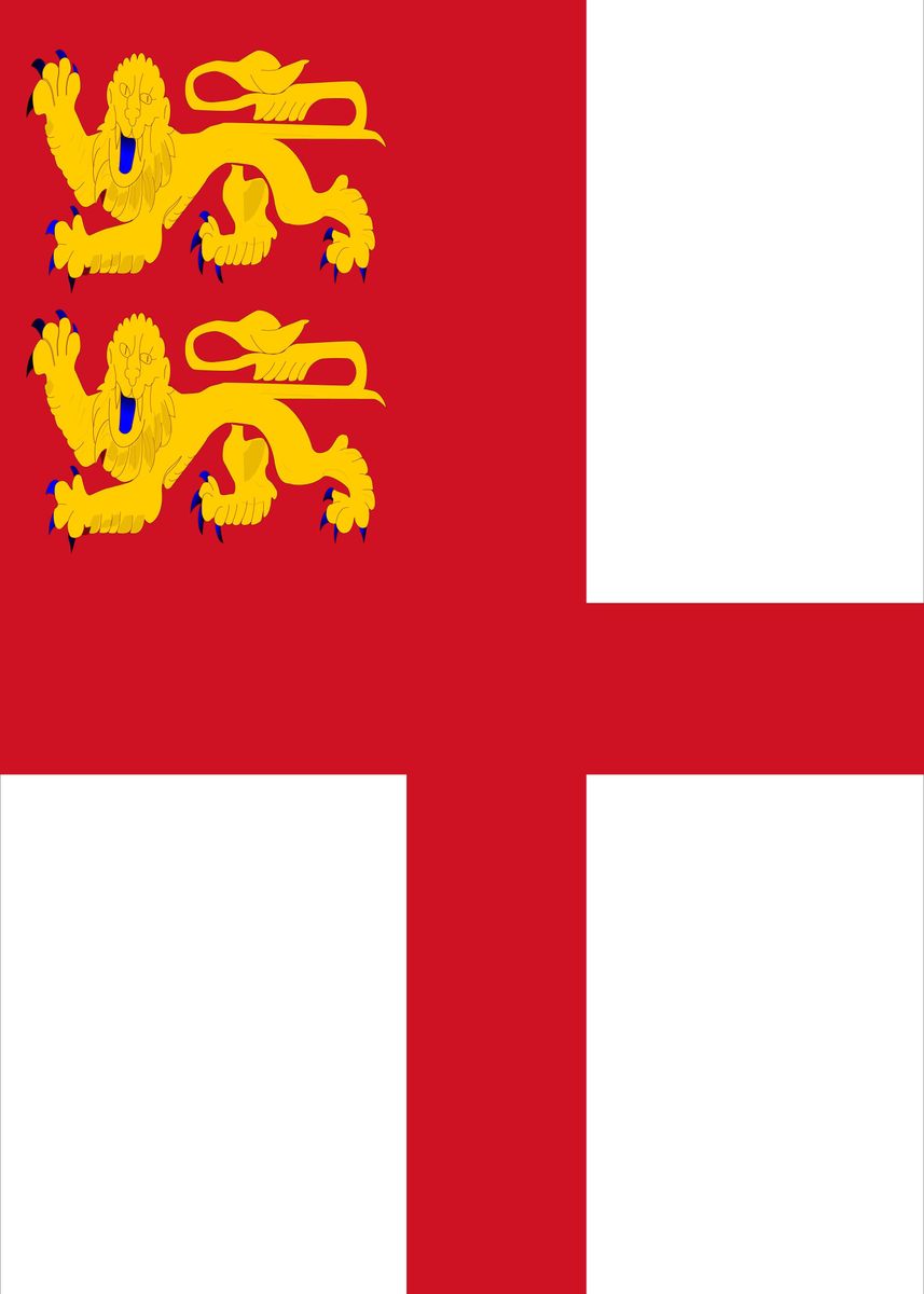 'Flag of Sark' Poster, picture, metal print, paint by biliacci | Displate