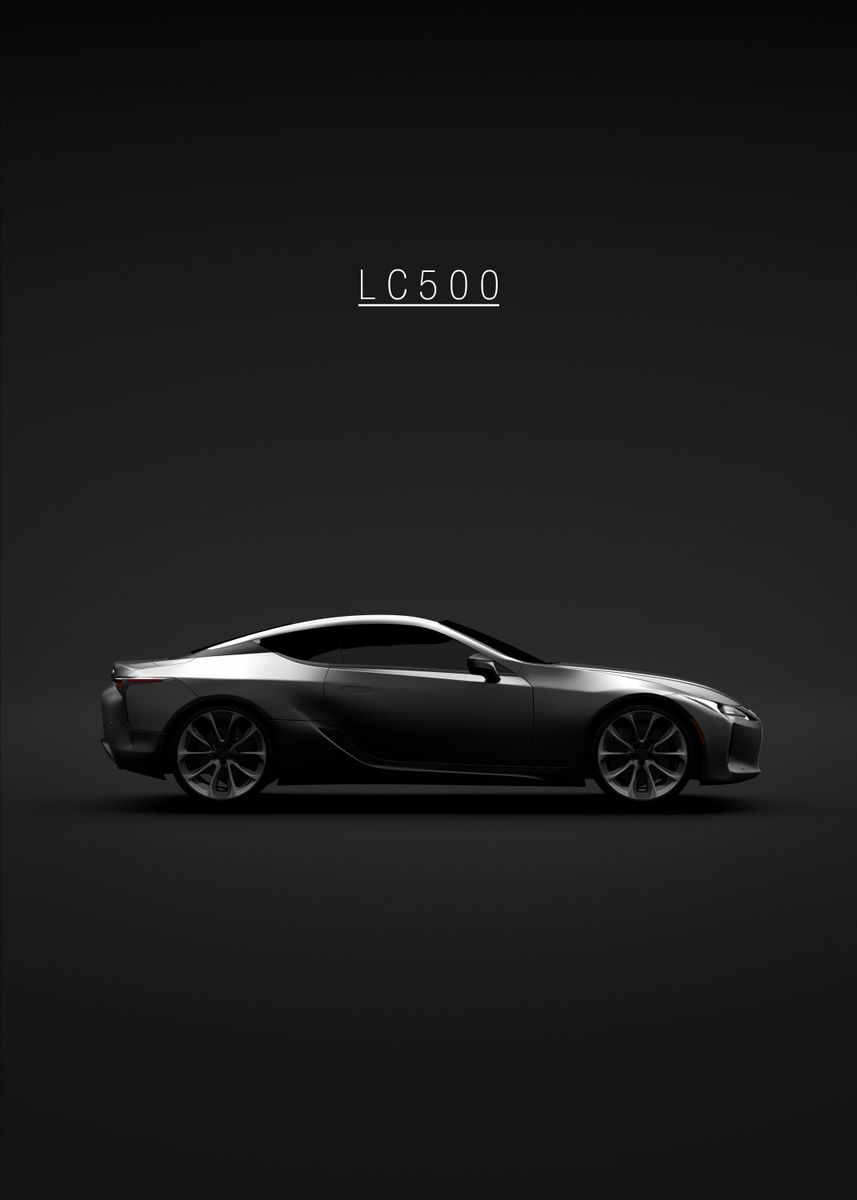 'Lexus LC 500 2023' Poster, picture, metal print, paint by 21 MXM ...