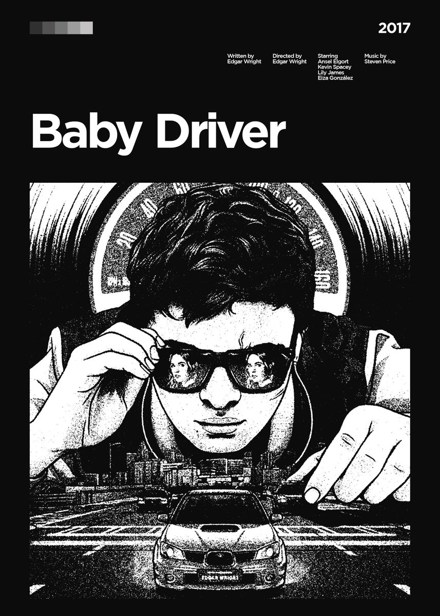 'Baby Driver' Poster, picture, metal print, paint by Geral Dwi Cahyo ...