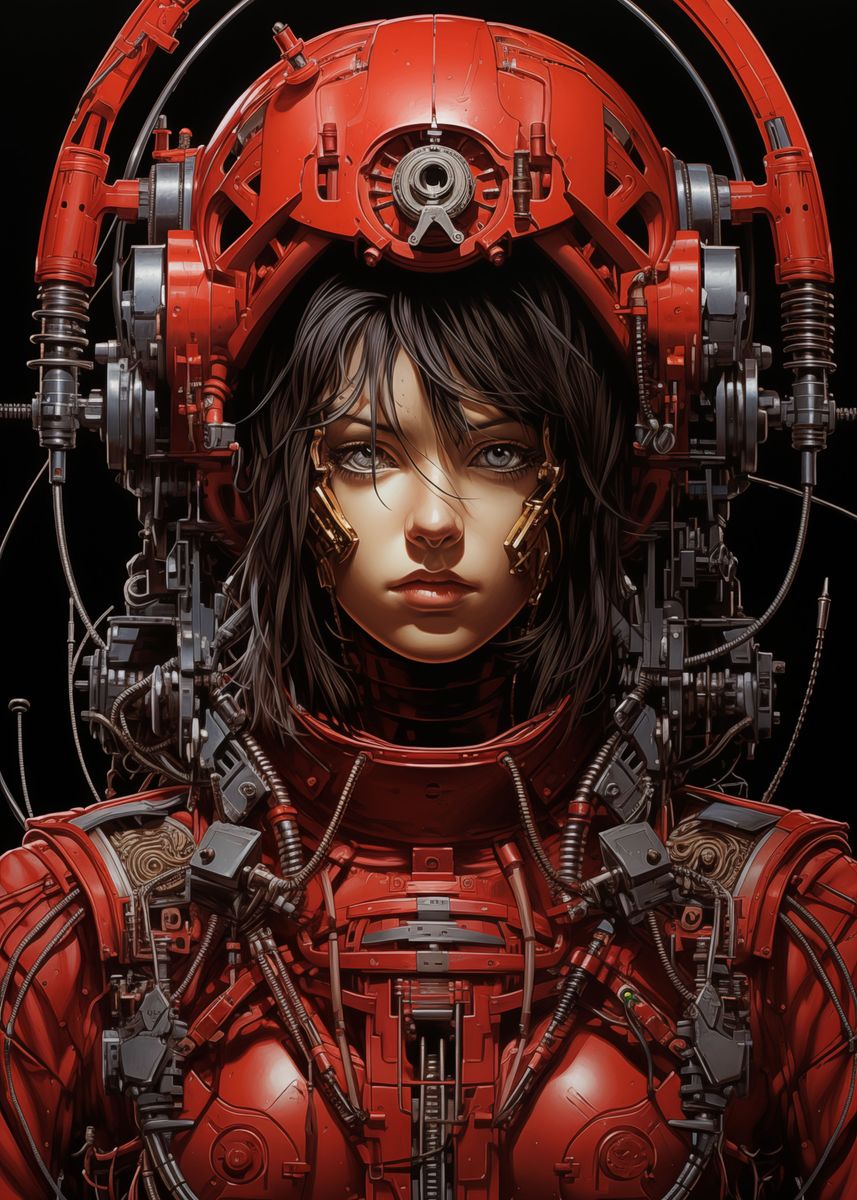 'Mecha Android' Poster, picture, metal print, paint by Rachael Hancock ...