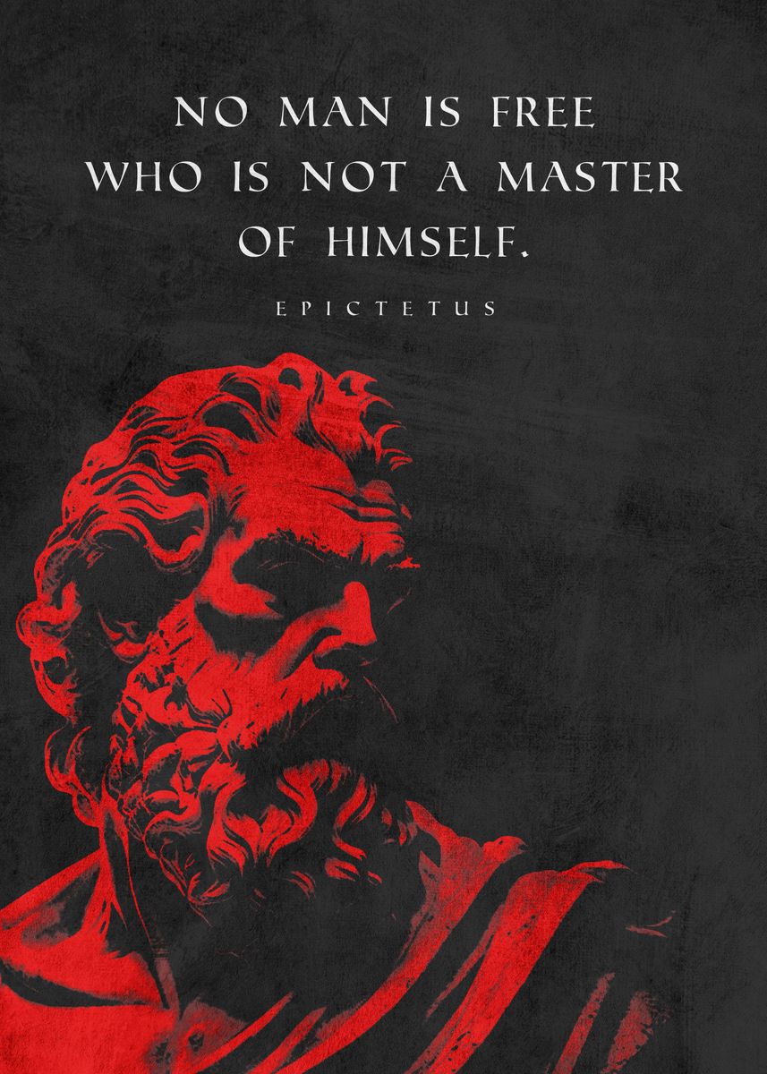 'Stoicism Philosophy Quote' Poster, picture, metal print, paint by Team ...