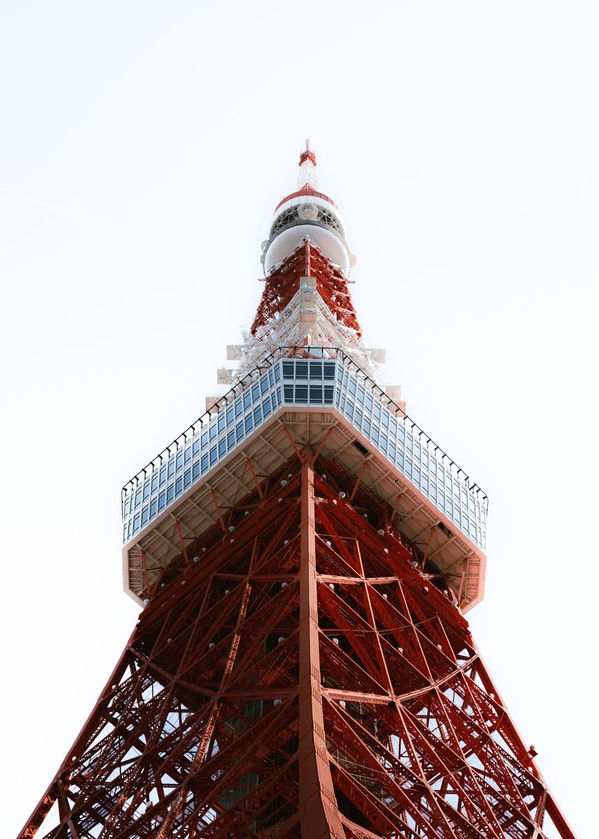 'Tokyo Tower' Poster, picture, metal print, paint by M Benjamin Valerio ...