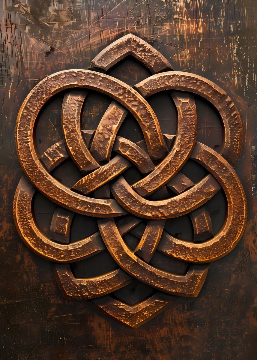 'Celtic Eternity Knot' Poster, picture, metal print, paint by Silvie ...