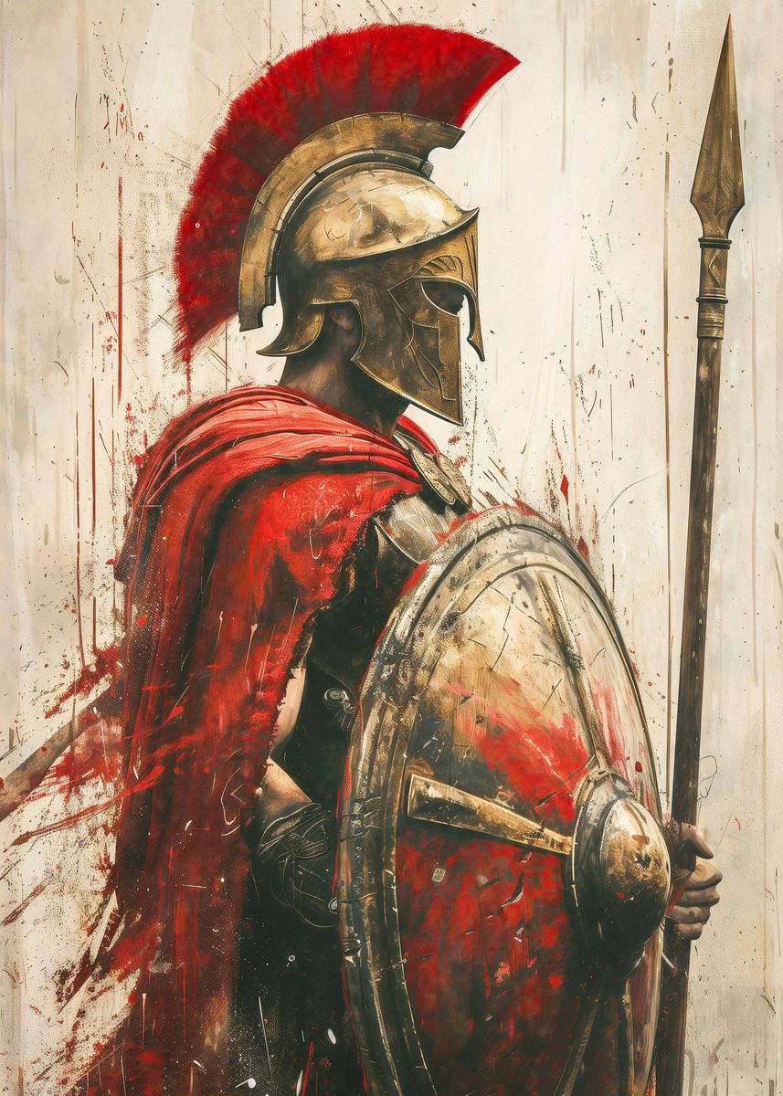 'Spartan Ready for War' Poster, picture, metal print, paint by Posters ...