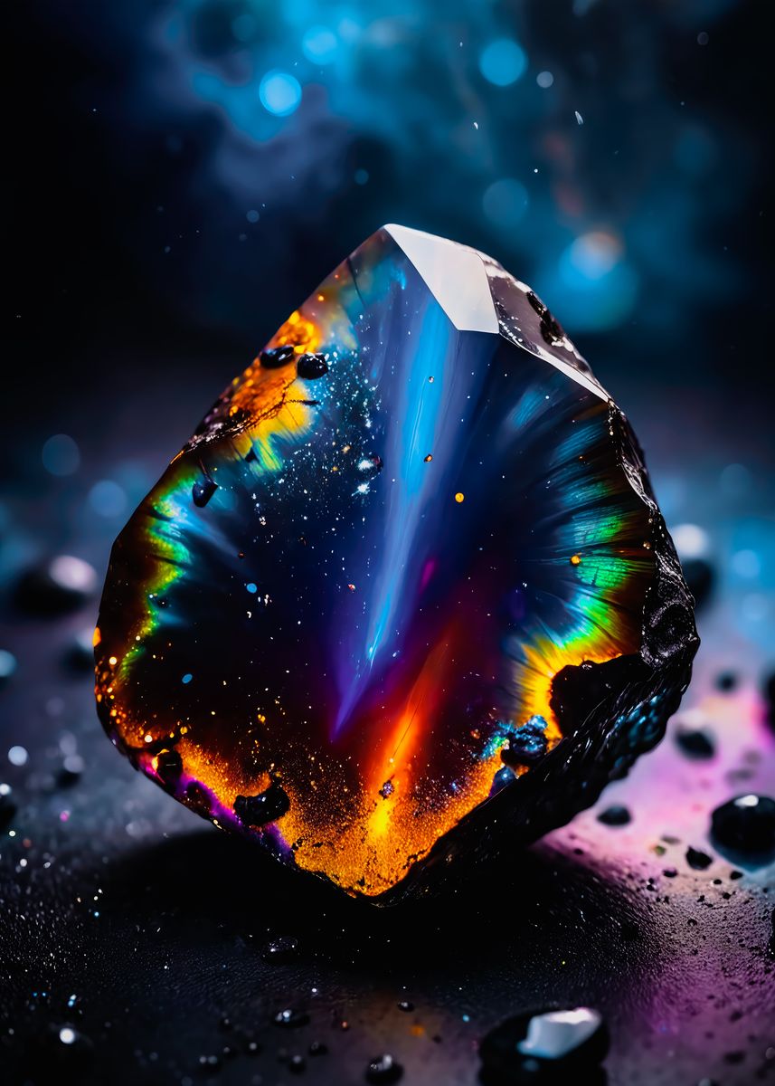 'Cosmic Shard' Poster, picture, metal print, paint by Maxime Arbez ...