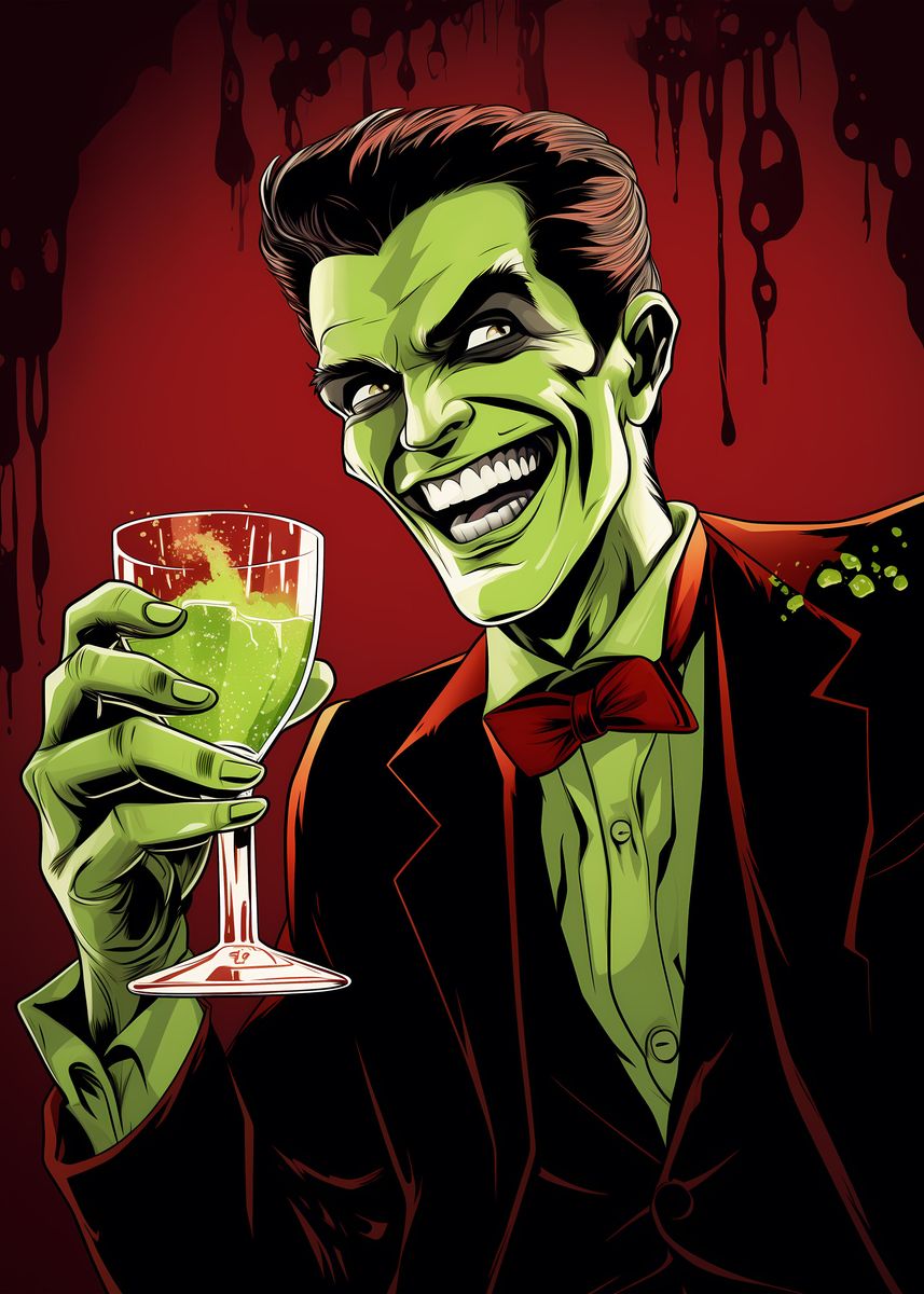 'Classy Living Dead' Poster, picture, metal print, paint by Spooky Blob ...