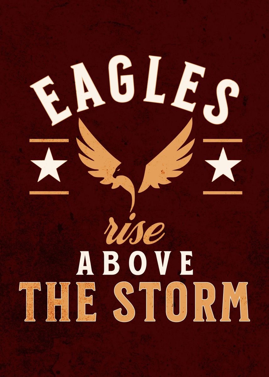 'Eagle rise above the storm' Poster, picture, metal print, paint by ...