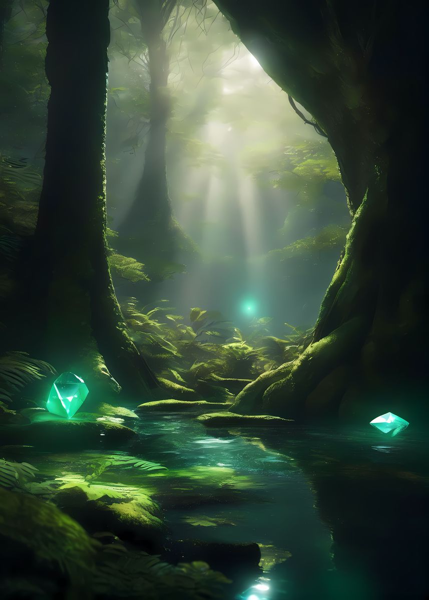 'Imagination Forest' Poster, picture, metal print, paint by Gangster ...