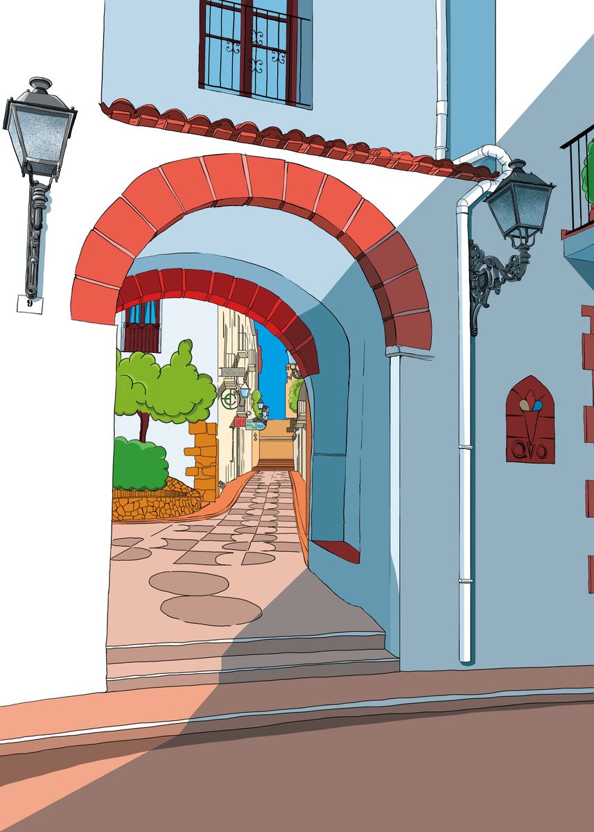 'Altea' Poster, picture, metal print, paint by MANU TARI | Displate