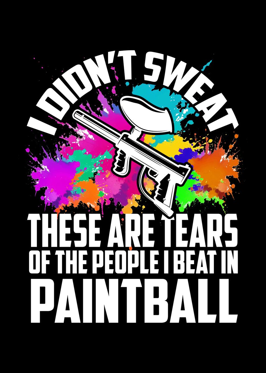 'Colorful Paintball Funny' Poster, picture, metal print, paint by ...
