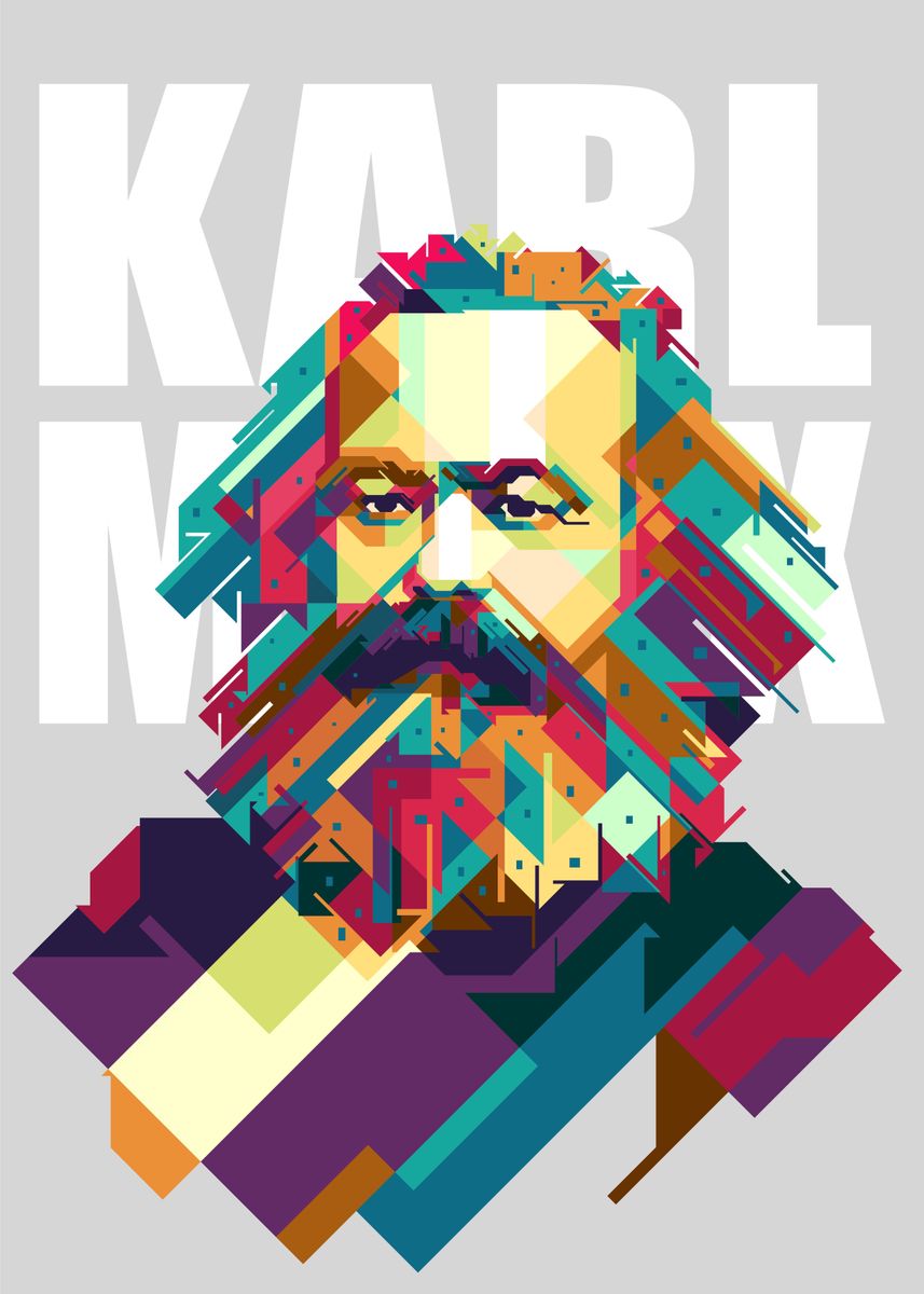 'KARL MARX' Poster, picture, metal print, paint by Fill Artwork | Displate