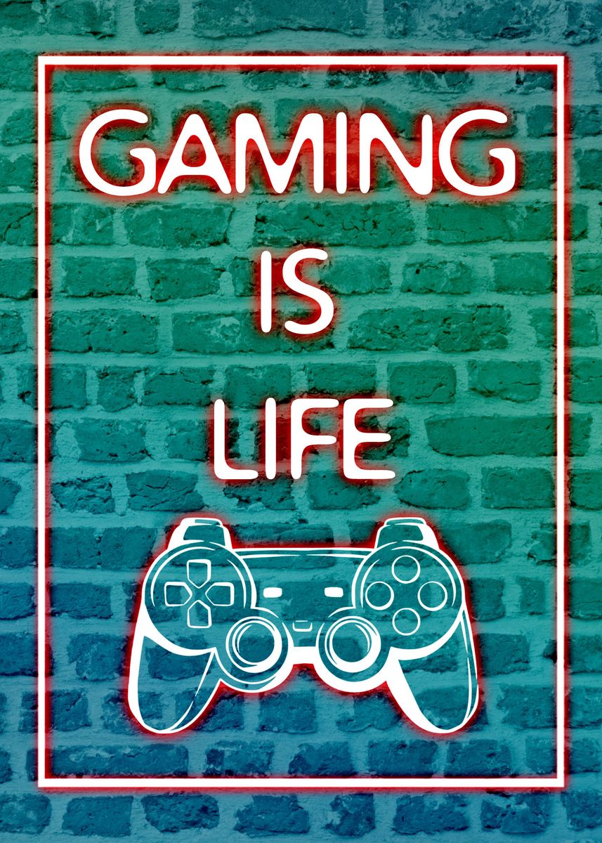 'Gaming Controller 2' Poster, picture, metal print, paint by Jovana ...