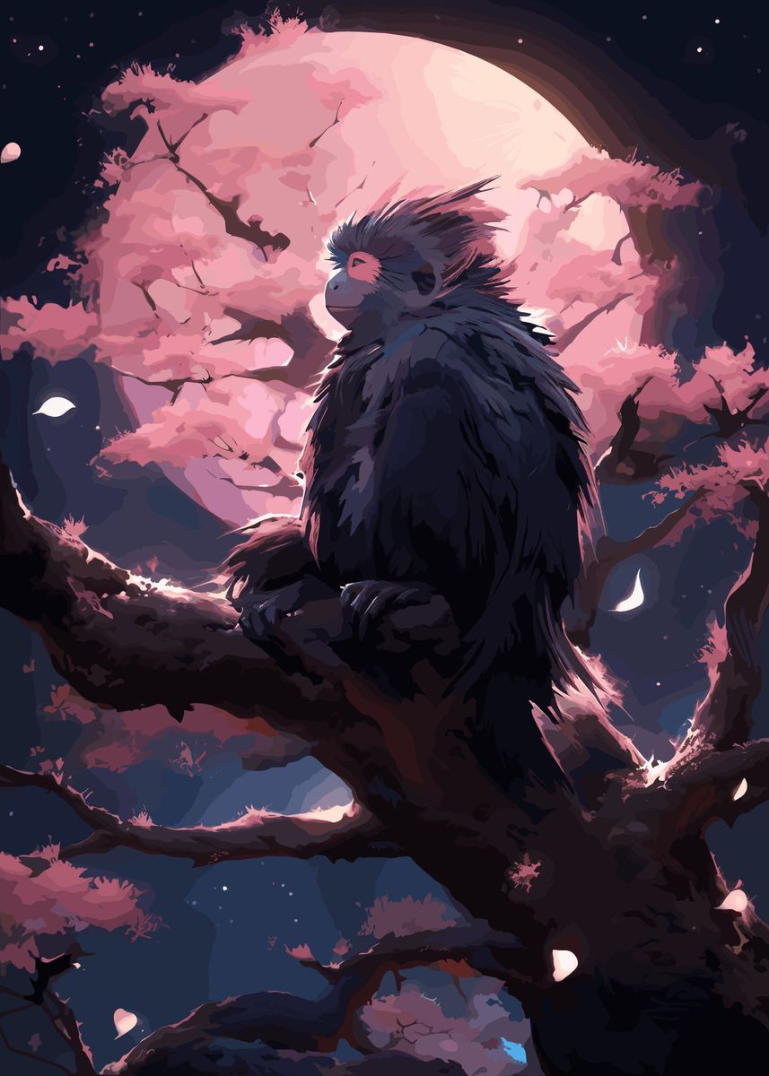 'Celestial Monkey Ethereal' Poster, picture, metal print, paint by ...