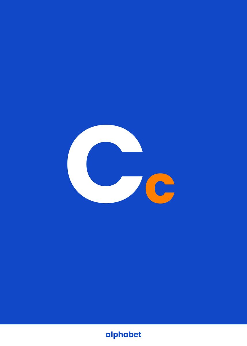 'Letter C' Poster, picture, metal print, paint by Colorize Studio ...