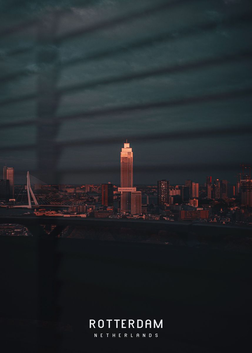 'Rotterdam ' Poster, picture, metal print, paint by Big City | Displate
