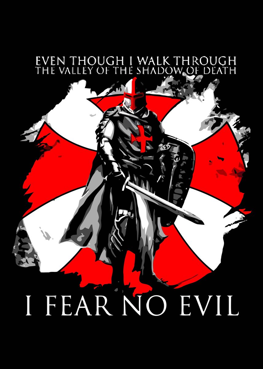 'Deus Vult' Poster, picture, metal print, paint by Obie Jacobi | Displate