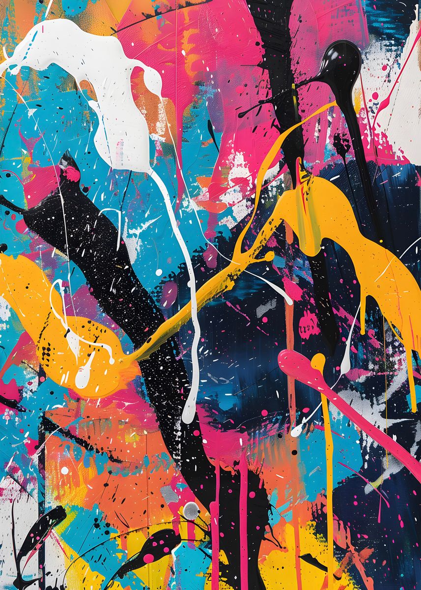 'Abstract Expressionism' Poster, picture, metal print, paint by Poster ...