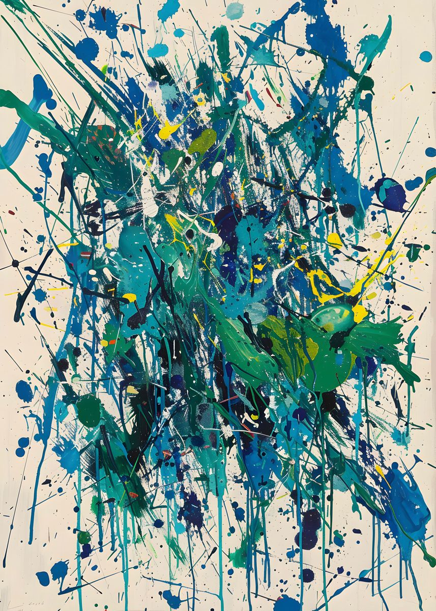 'Abstract Expressionism' Poster, picture, metal print, paint by Poster ...