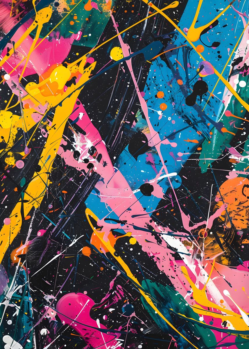 'Abstract Expressionism' Poster, picture, metal print, paint by Poster ...