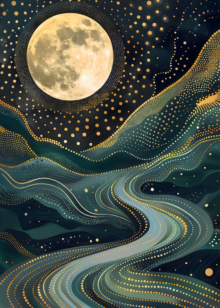 'Dazzling Nightfall' Poster, picture, metal print, paint by THEXYIA ...