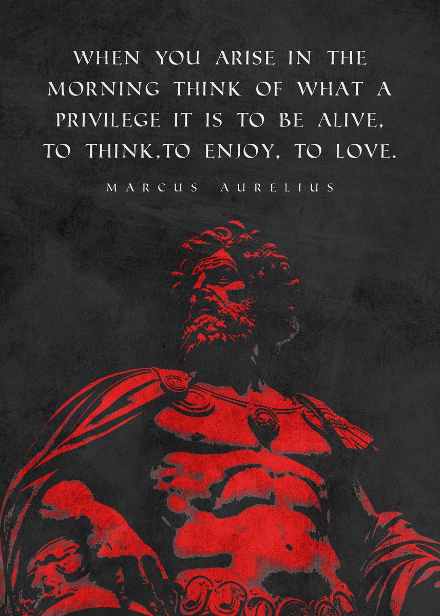 'Stoicism Philosophy Quote' Poster, picture, metal print, paint by Team ...