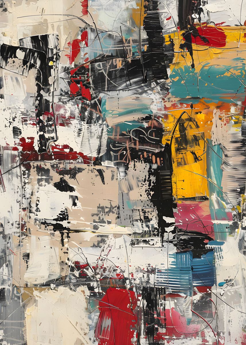 'Abstract Expressionism' Poster, picture, metal print, paint by Poster ...