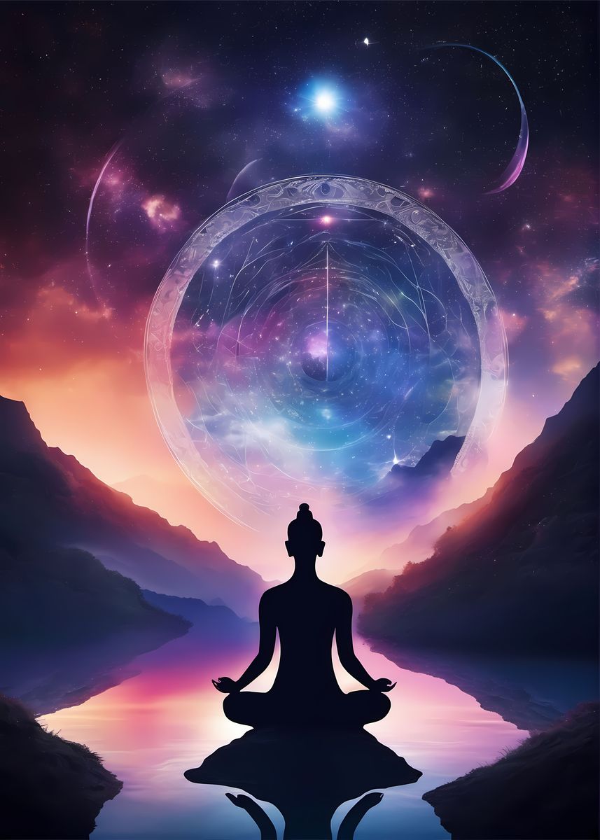 'Meditation' Poster, picture, metal print, paint by Gon Poster | Displate