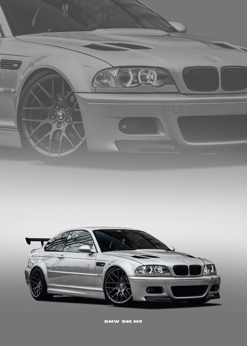 'bmw e46 m3' Poster, picture, metal print, paint by capture art | Displate