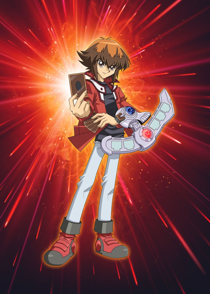 'Jaden Yuki' Poster, picture, metal print, paint by Yu-Gi-Oh! | Displate