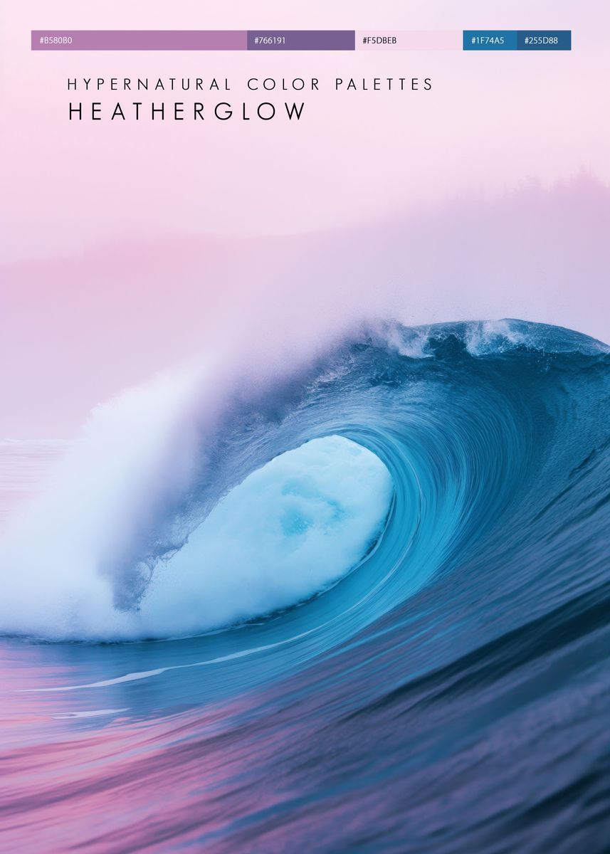 'Color Palette Wave 7' Poster, picture, metal print, paint by Psalms ...