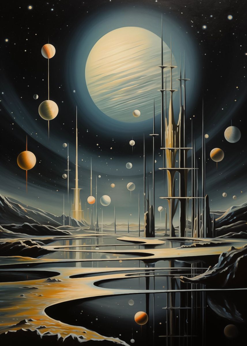'Alien Architecture No 1' Poster, picture, metal print, paint by Boot ...