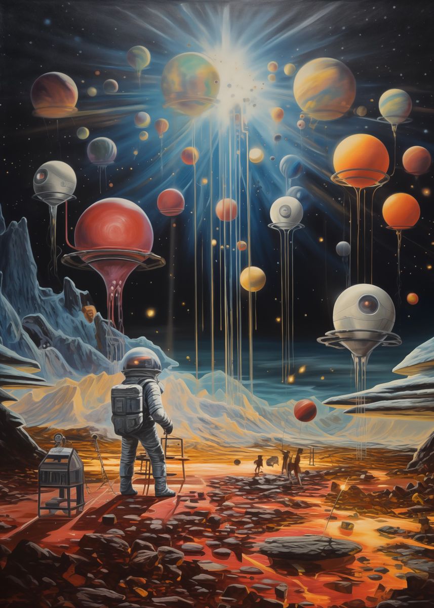 'Alien Architecture No 6' Poster, picture, metal print, paint by Boot ...