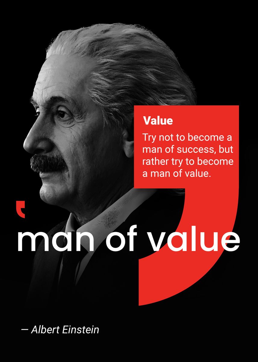 'Albert Einstein Quotes' Poster, picture, metal print, paint by Basues ...