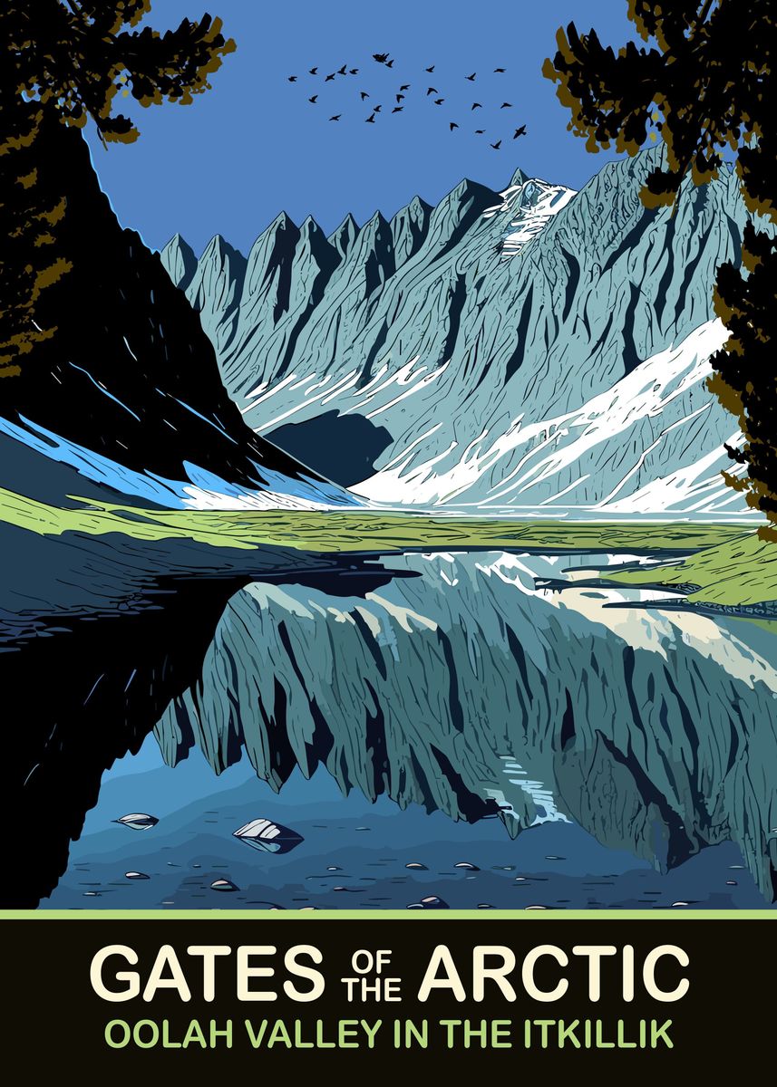 'Oolah Valley' Poster, picture, metal print, paint by Long Shot | Displate