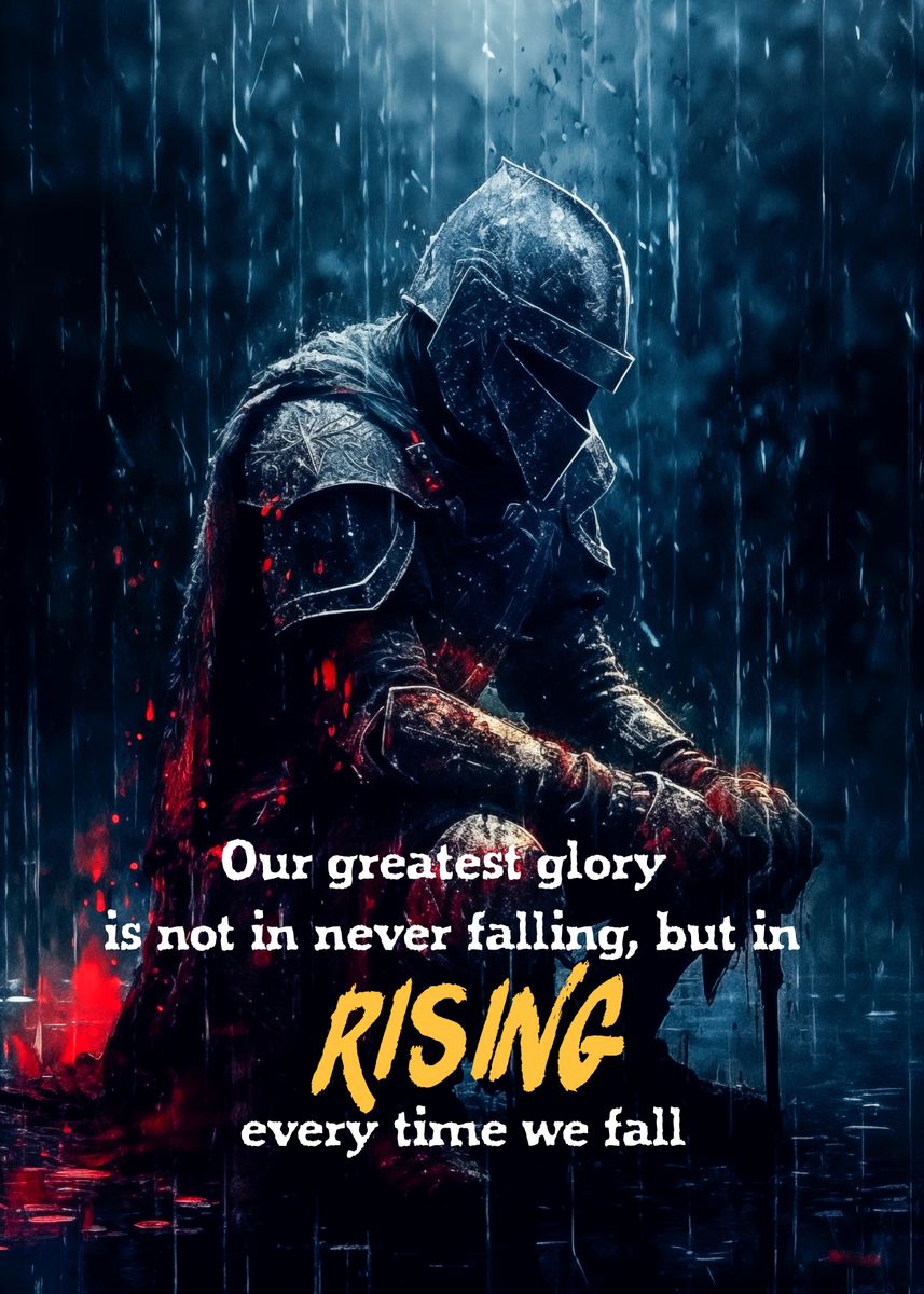 'Rise up Warrior' Poster, picture, metal print, paint by The creative ...