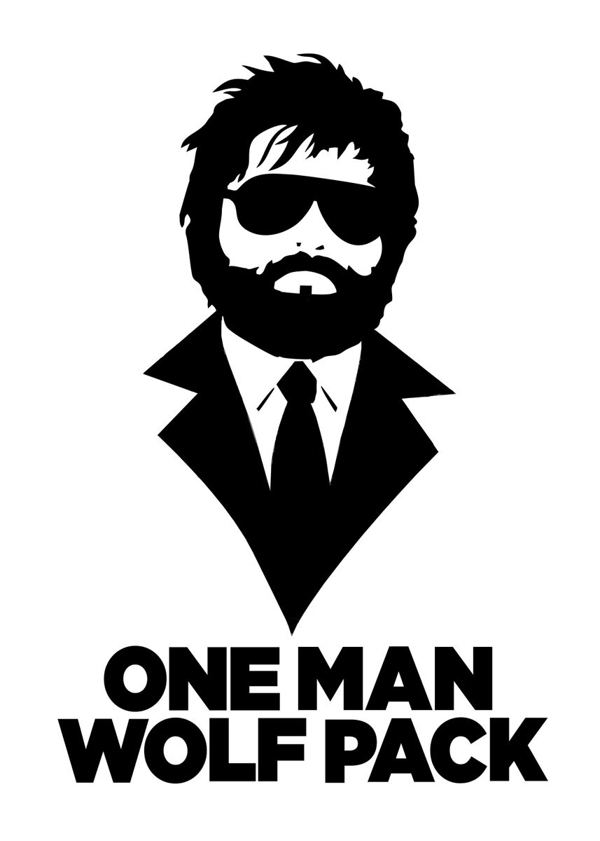 'One man Wolf Pack' Poster, picture, metal print, paint by funk punk ...