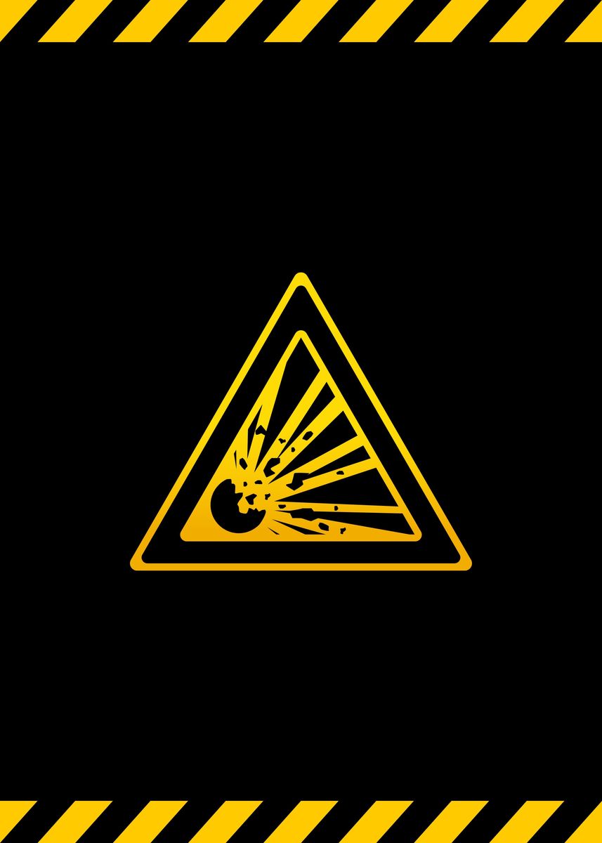 'Explosive' Poster, picture, metal print, paint by classicposter ...