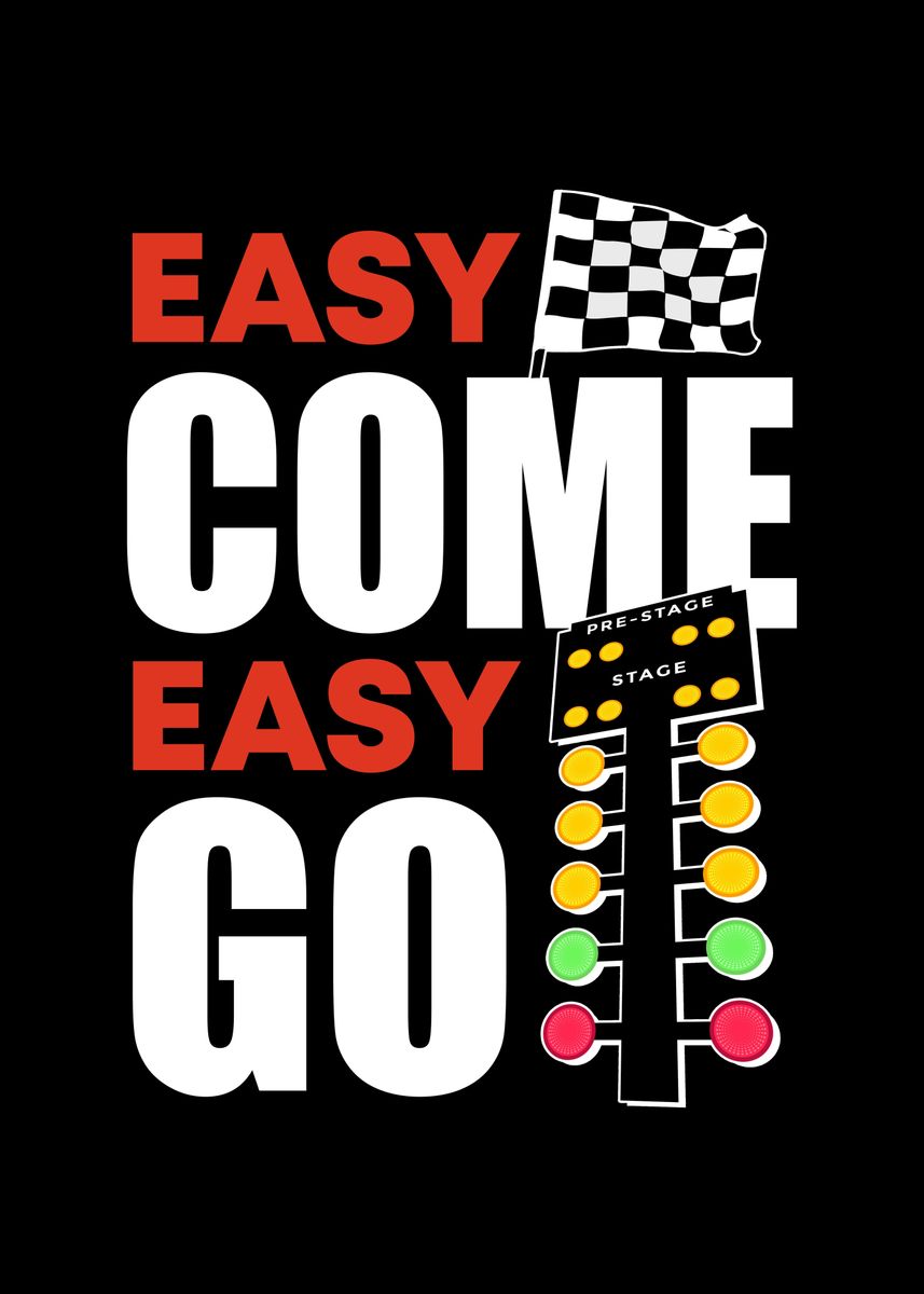 'Drag Strip Racetrack Funny' Poster, picture, metal print, paint by ...