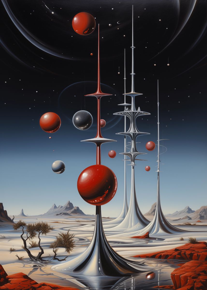 'Alien Architecture No 10' Poster, picture, metal print, paint by Boot ...
