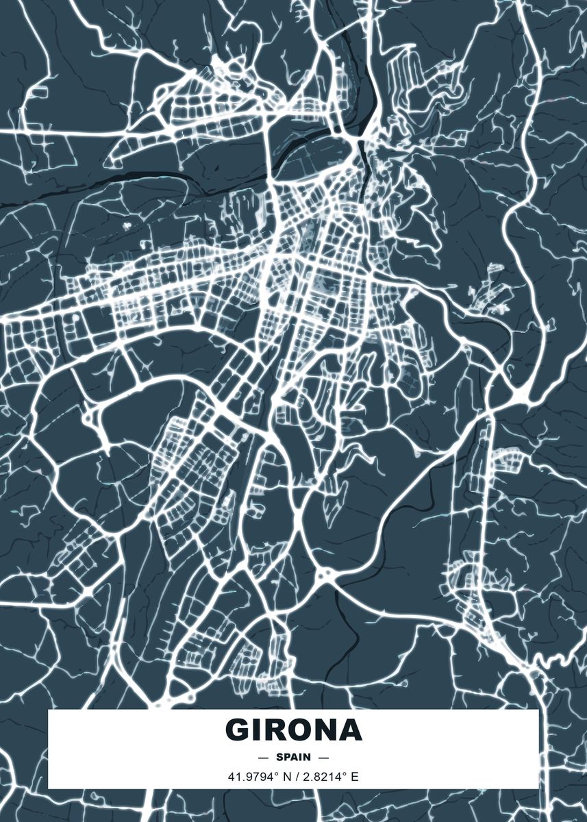 'Girona' Poster, picture, metal print, paint by Bo Kev | Displate