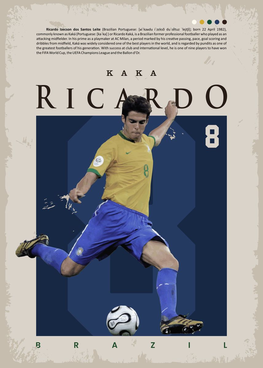 'RICARDO KAKA' Poster, picture, metal print, paint by awesome posters ...