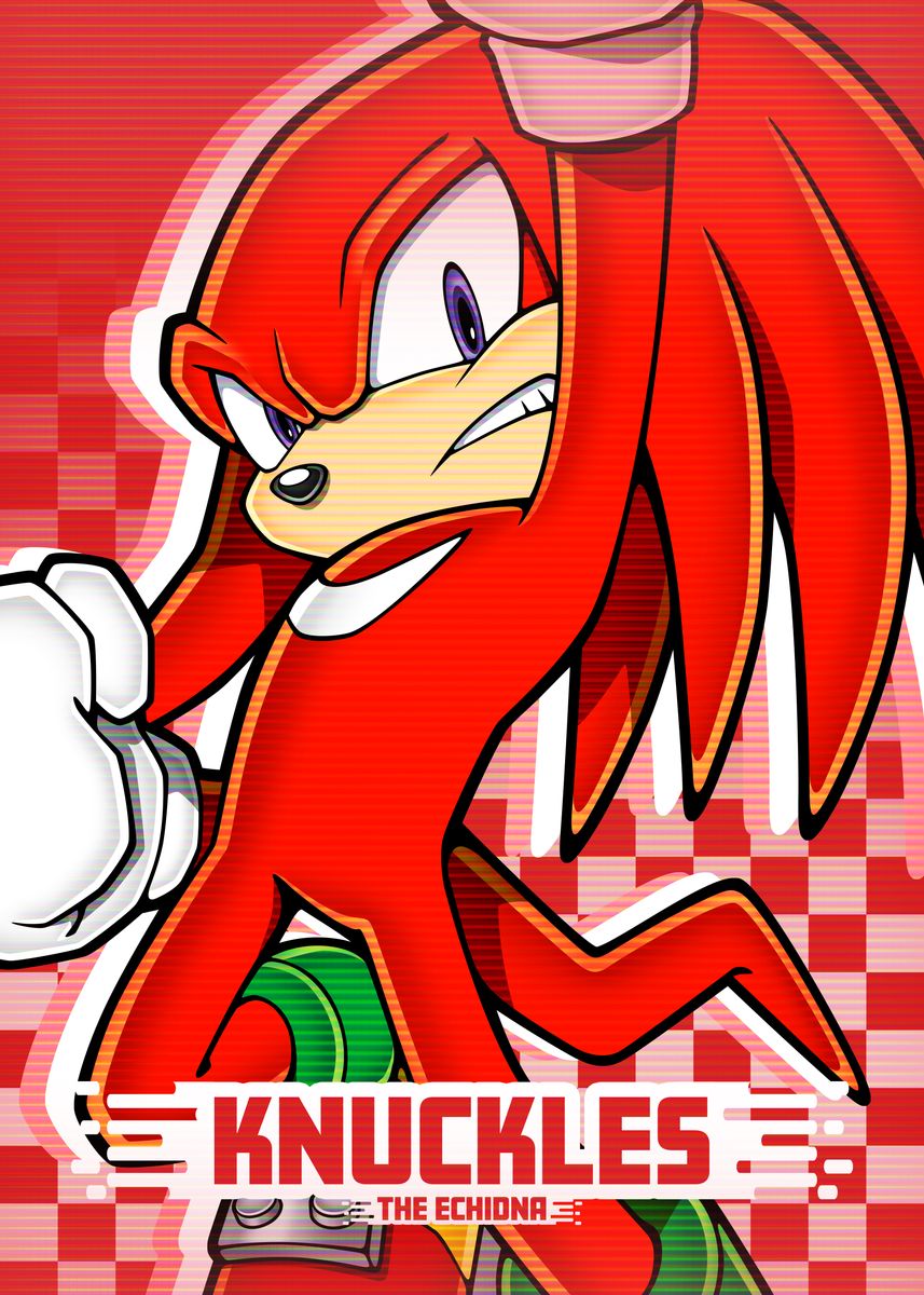 'Knuckles' Poster, picture, metal print, paint by Sonic the Hedgehog ...