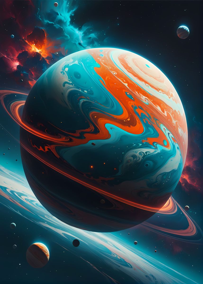 'Cosmic Icon' Poster, picture, metal print, paint by Surreal Print ...