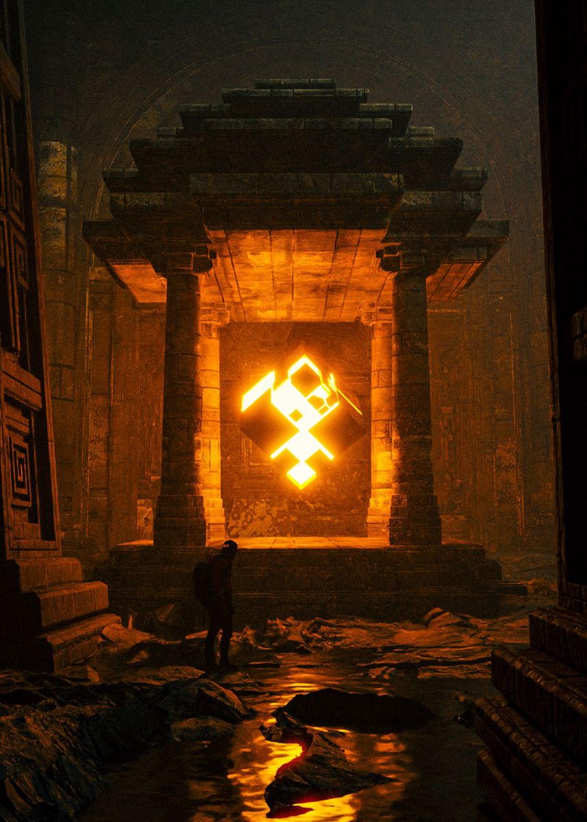 'Sacred Altar' Poster, picture, metal print, paint by DJ Games | Displate