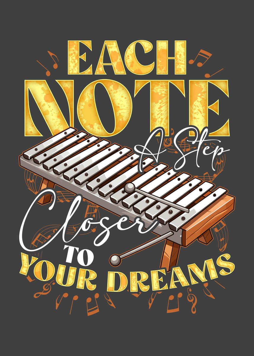 'Xylophone Instrument' Poster, picture, metal print, paint by Lukes ...