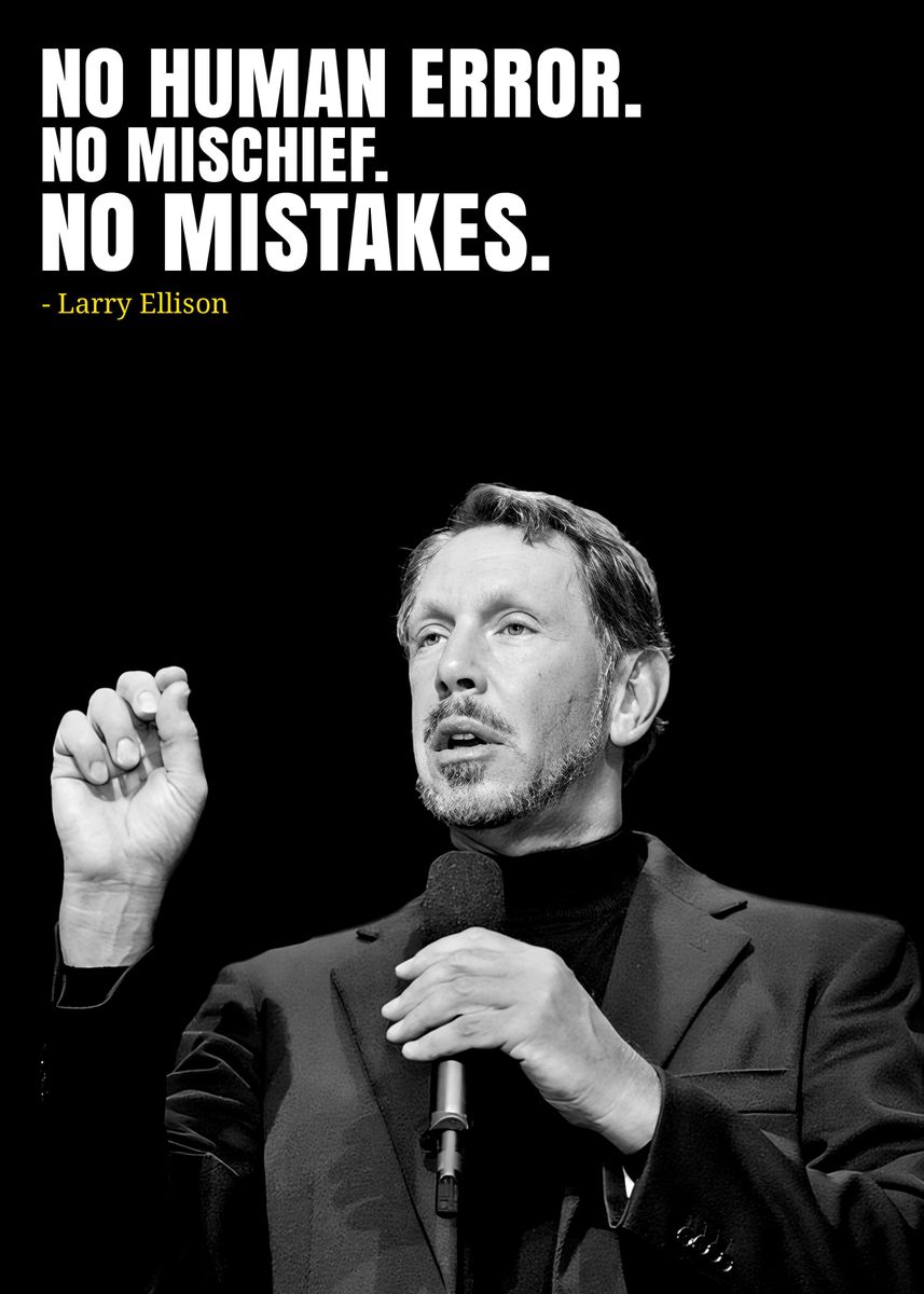 'Larry Ellison quotes ' Poster, picture, metal print, paint by ...