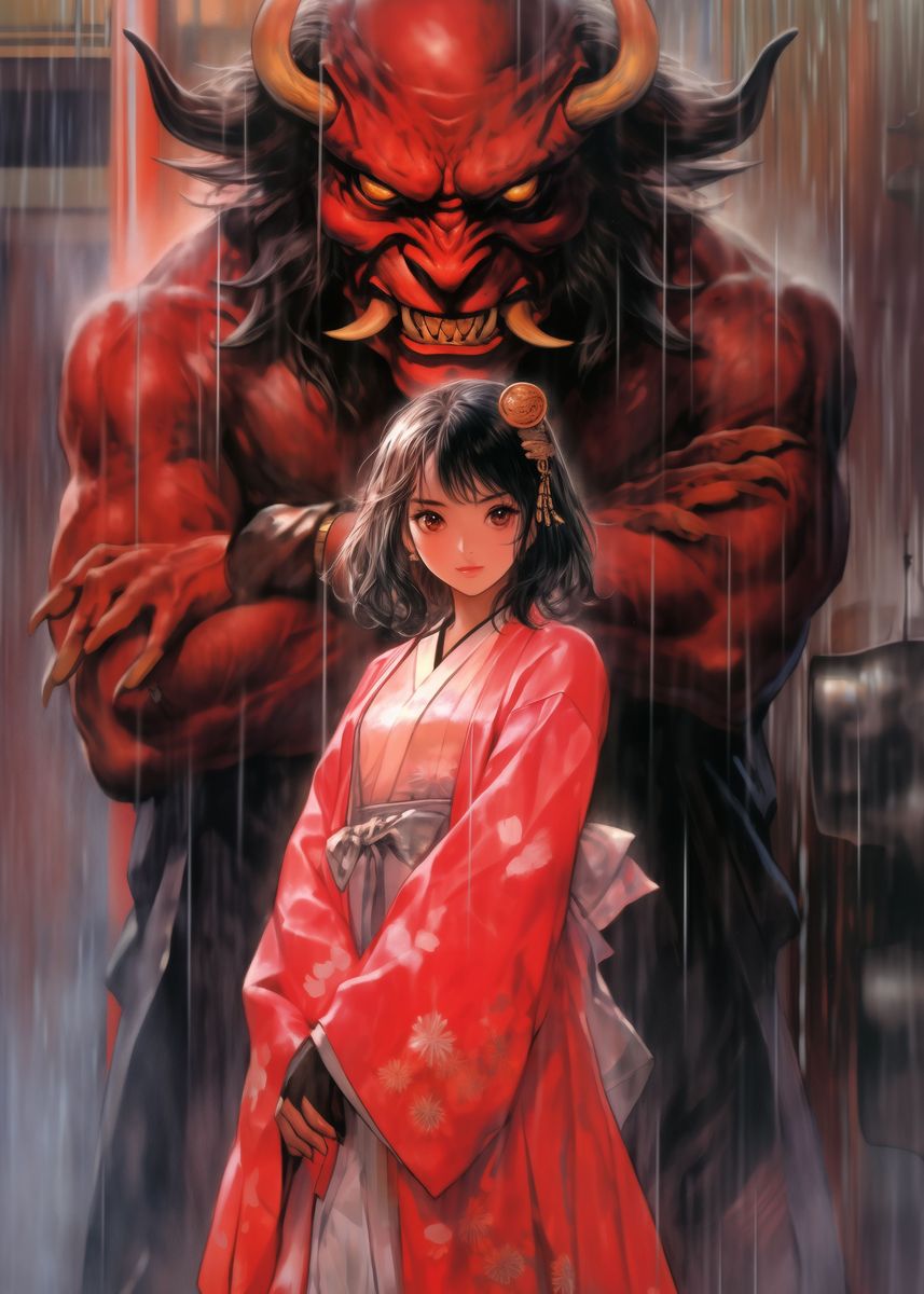 'Devil Girl' Poster, picture, metal print, paint by Shangri La Studio ...